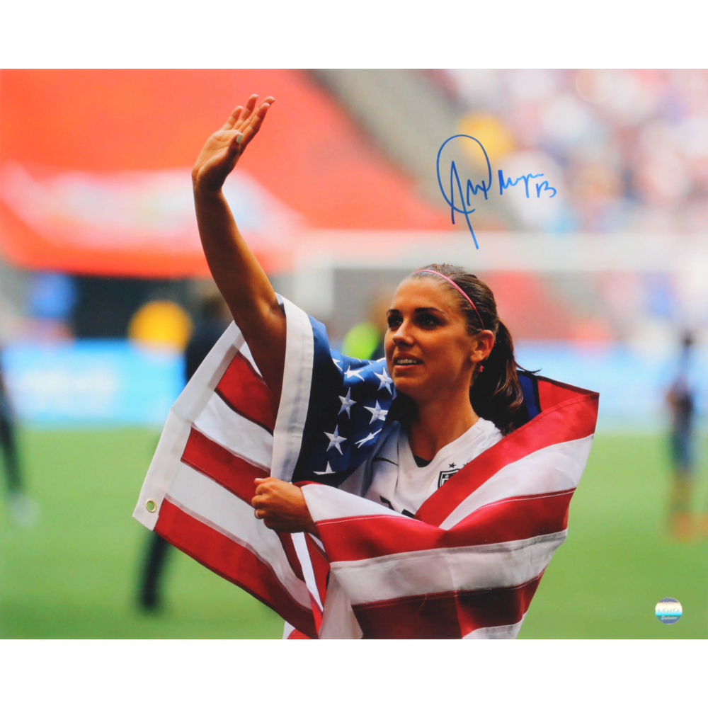 Alex Morgan Signed Team USA 16x20 Photo (LOJO COA) | Pristine Auction