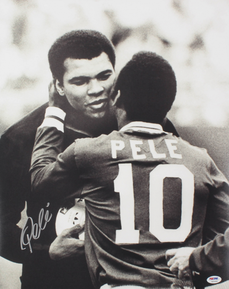 Pele Signed Team Brazil 16x20 Photo (PSA COA) | Pristine Auction