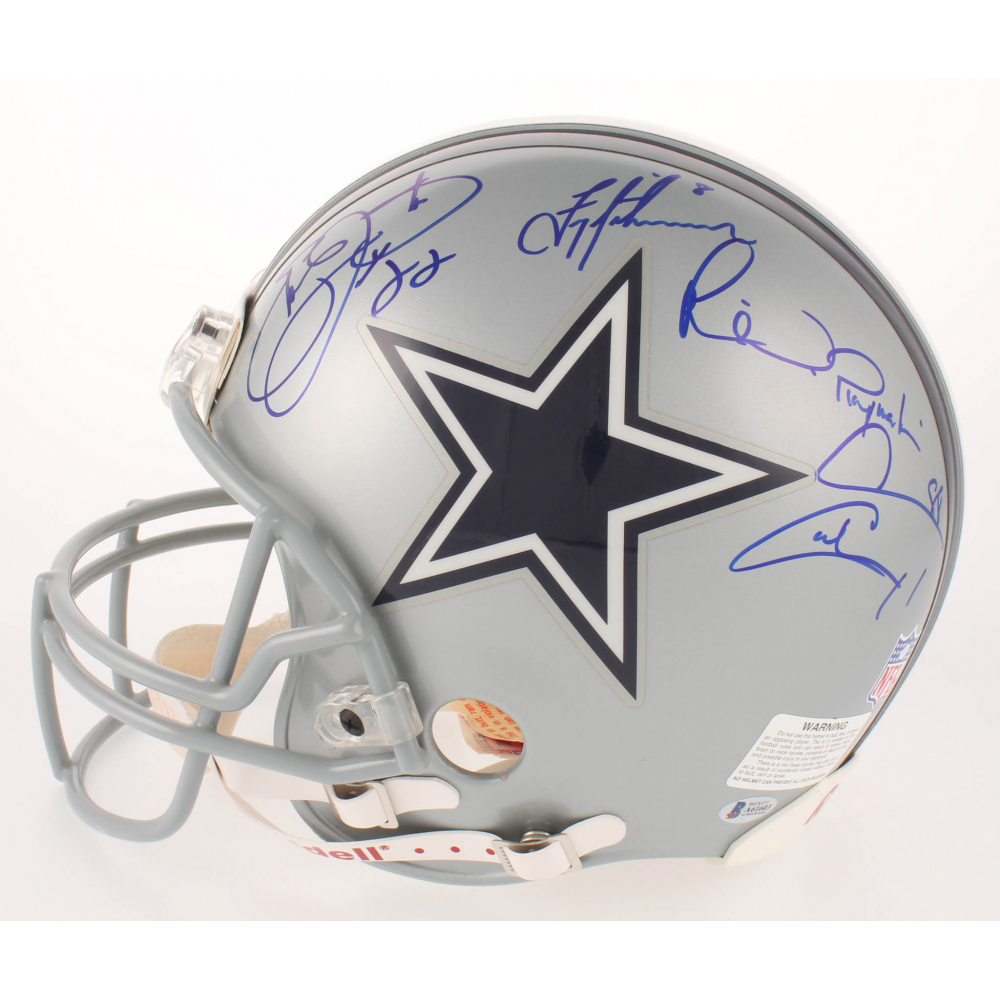 Emmitt Smith, Troy Aikman & Michael "Playmaker" Irvin Signed Dallas Cowboys Full-Size Authentic ...