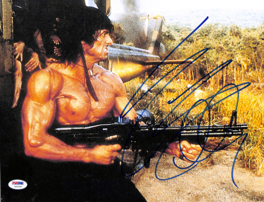 Sylvester Stallone Signed "Rambo" 11x14 Photo (PSA COA) | Pristine Auction