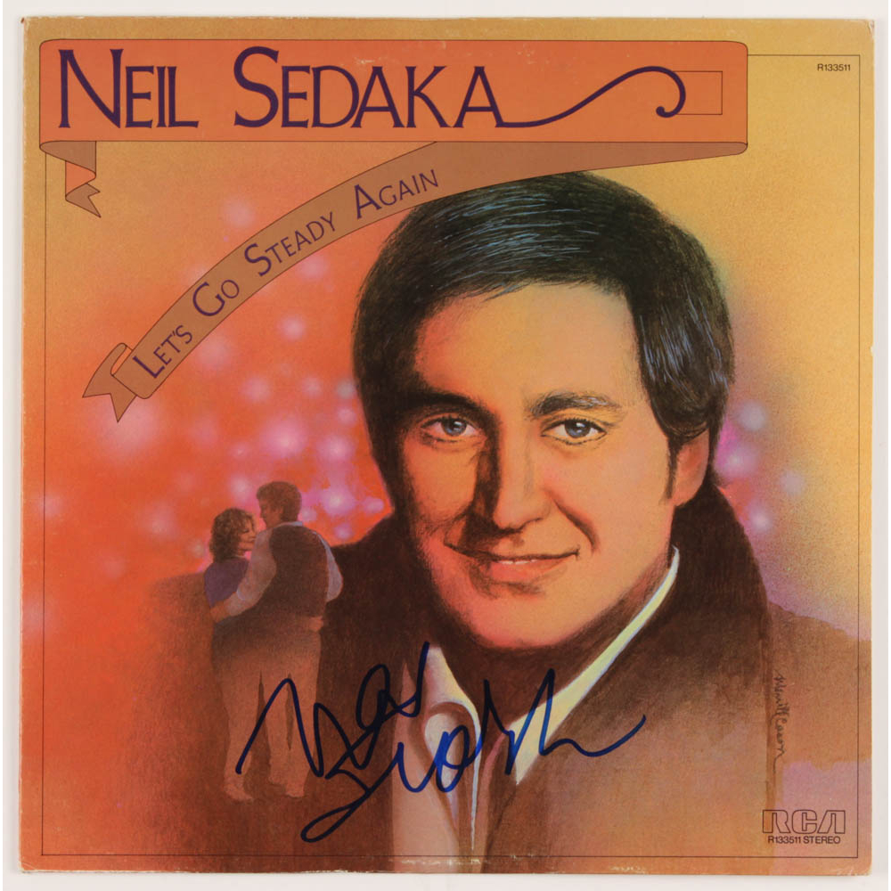 Neil Sedaka Signed "Let's Go Steady Again" Vinyl Album Cover (Beckett ...