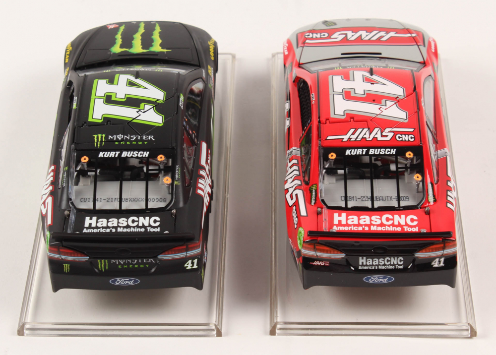 Lot of (2) Kurt Busch LE 1:24 Scale Die Cast Cars with (1) Signed #41 ...
