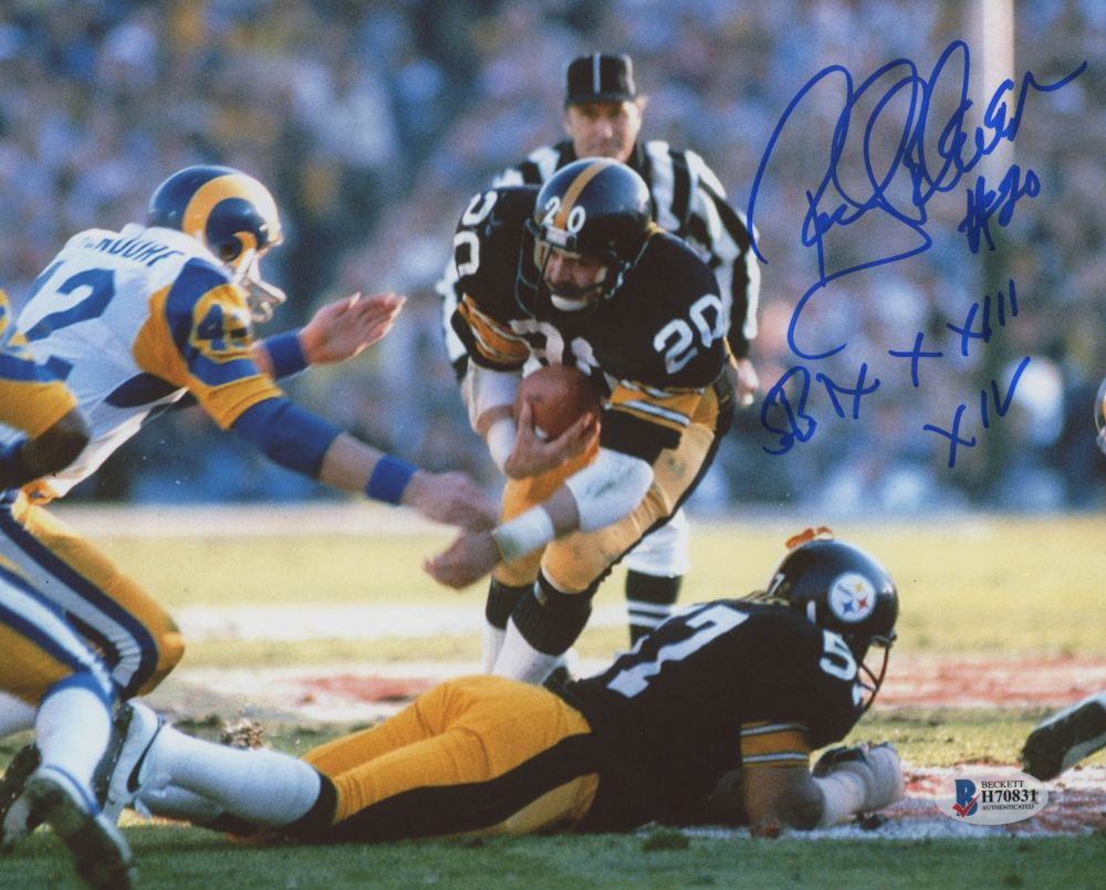 Rocky Bleier Signed Pittsburgh Steelers 8x10 Photo Inscribed "SB IX X ...