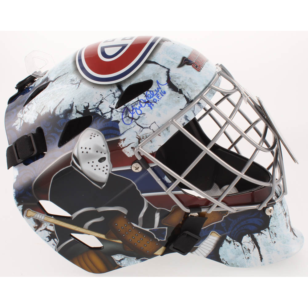 Rogie Vachon Signed Montreal Canadiens Full-Size Hockey Goalie Mask ...