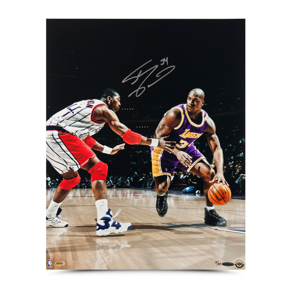 Shaquille O'Neal Signed Los Angeles Lakers 16x20 LE Photo (UDA COA ...