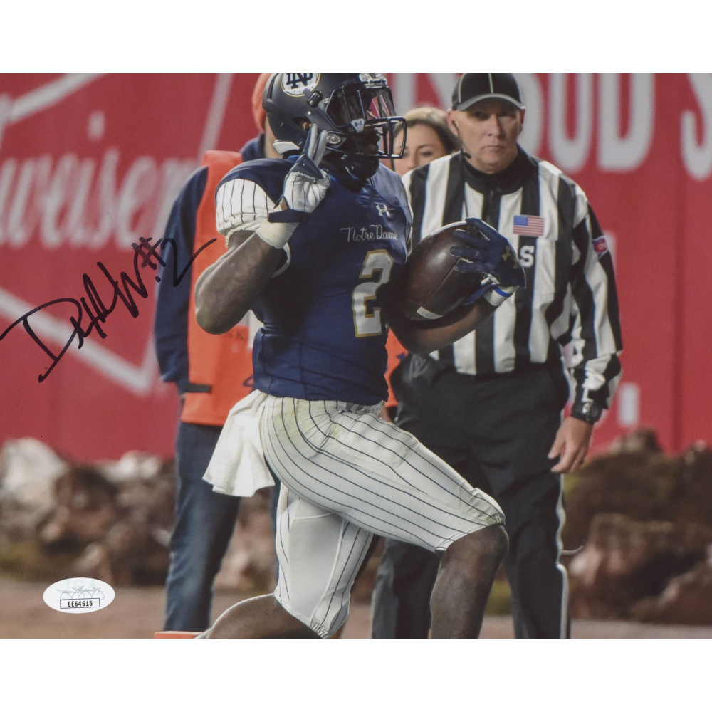 Dexter Williams Signed Notre Dame Fighting Irish 8x10 Photo (JSA COA ...