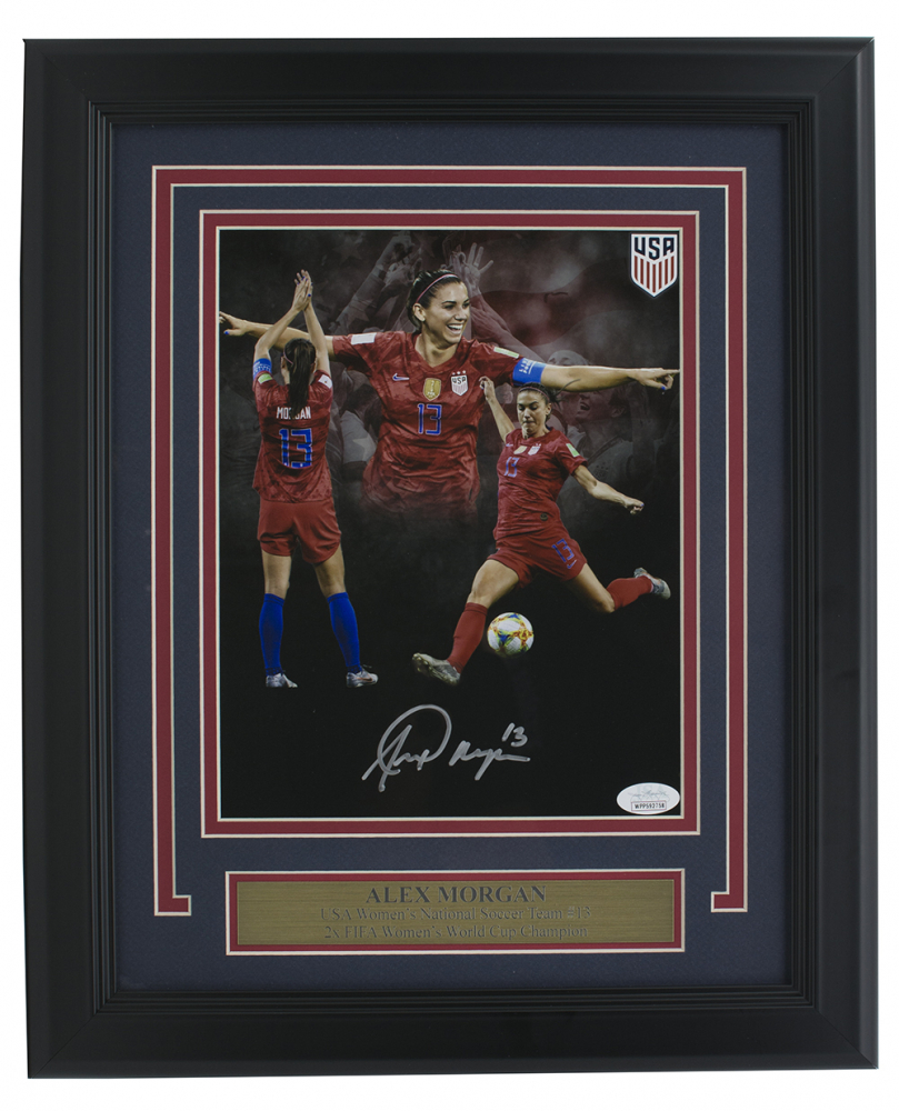 Alex Morgan Signed Team USA Soccer 11x14 Custom Framed Photo Display ...