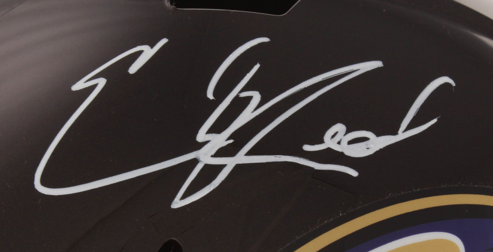 Ed Reed Signed Baltimore Ravens Full-Size Speed Helmet (Radtke Hologram ...