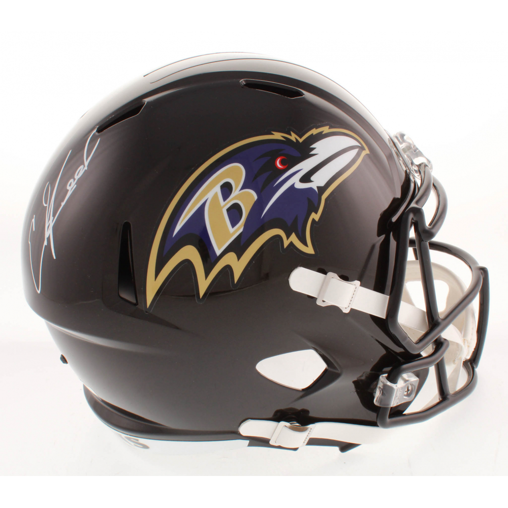 Ed Reed Signed Baltimore Ravens Full-Size Speed Helmet (Radtke ...