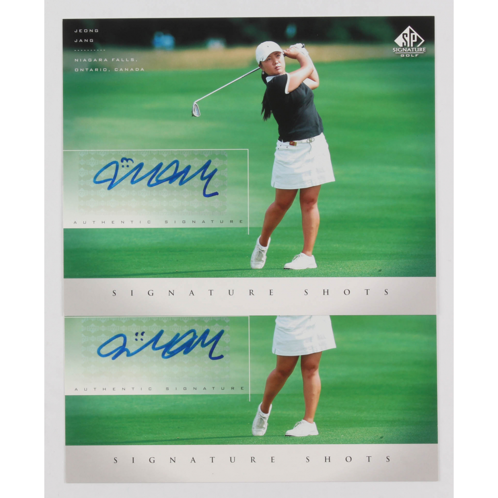 Lot of (15) 2004 SP Signature Shots 8 x 10 Golf Cards with #JJ Jeong ...