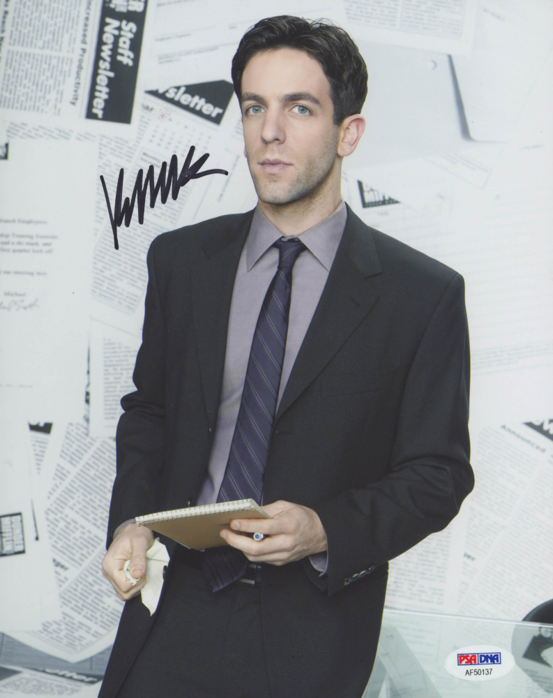 B. J. Novak Signed "The Office" 8x10 Photo (PSA COA) | Pristine Auction