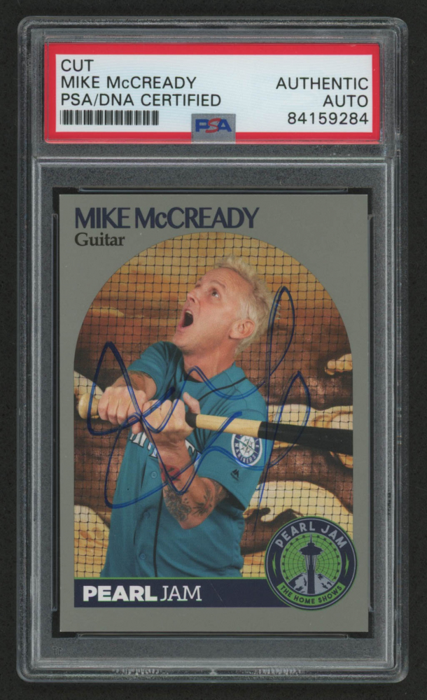 Mike McCready Signed Pearl Jam Trading Card (PSA Encapsulated ...