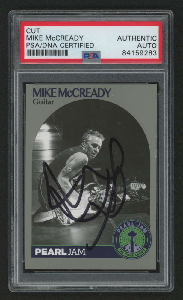 Mike McCready Signed Pearl Jam Trading Card (PSA Encapsulated ...