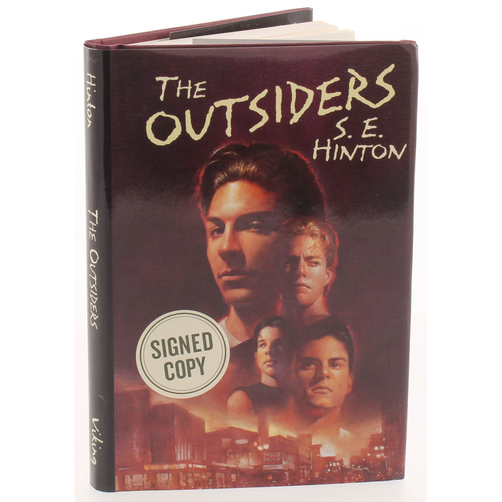 S. E. Hinton Signed "The Outsiders" Hardcover Book Inscribed "Stay Gold ...