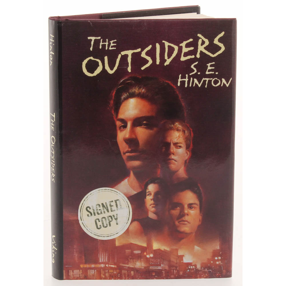 S. E. Hinton Signed "The Outsiders" Hardcover Book Inscribed "Stay Gold ...