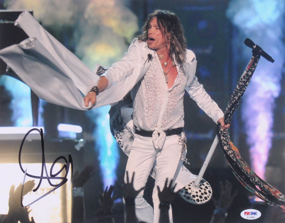 Steven Tyler Signed Aerosmith 11x14 Photo (PSA COA) | Pristine Auction