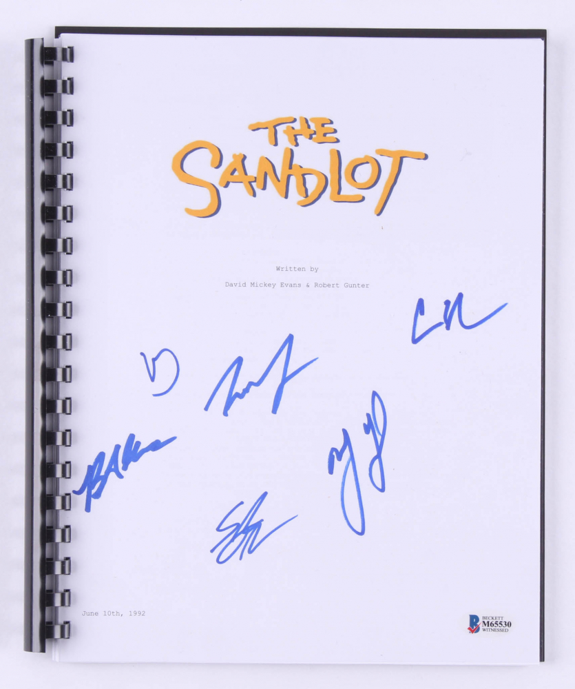 "The Sandlot" Movie Script Cast-Signed By (6) With Tom Guiry, Chauncey ...