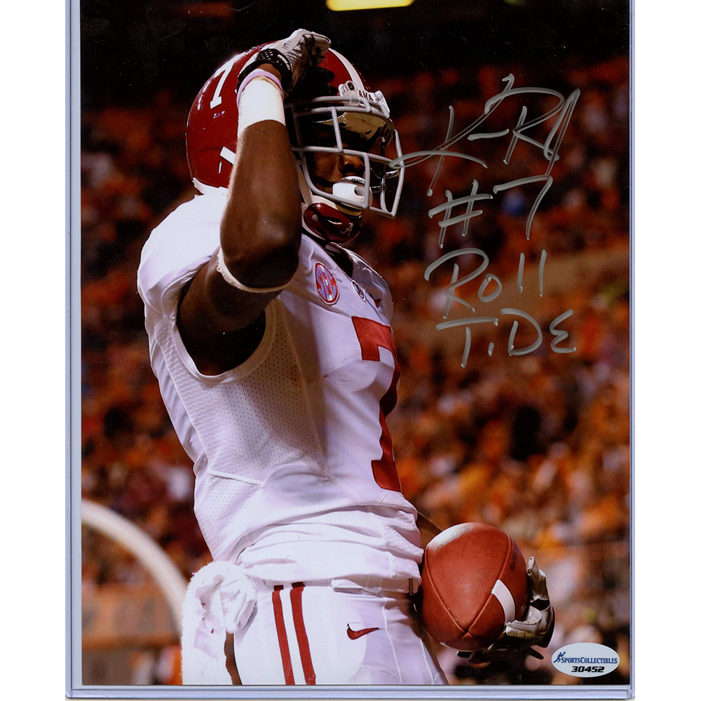 Kenny Bell Signed Alabama Crimson Tide 8x10 Photo Inscribed "Roll Tide ...