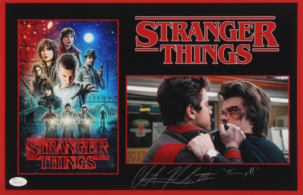 Chester Rushing Signed "Stranger Things" 11x17 Photo Inscribed "Tommy H ...