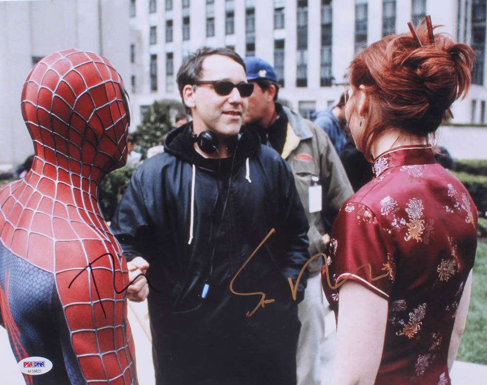 Sam Raimi & Tobey Maguire Signed "Spider-Man" 11x14 Photo (PSA COA ...