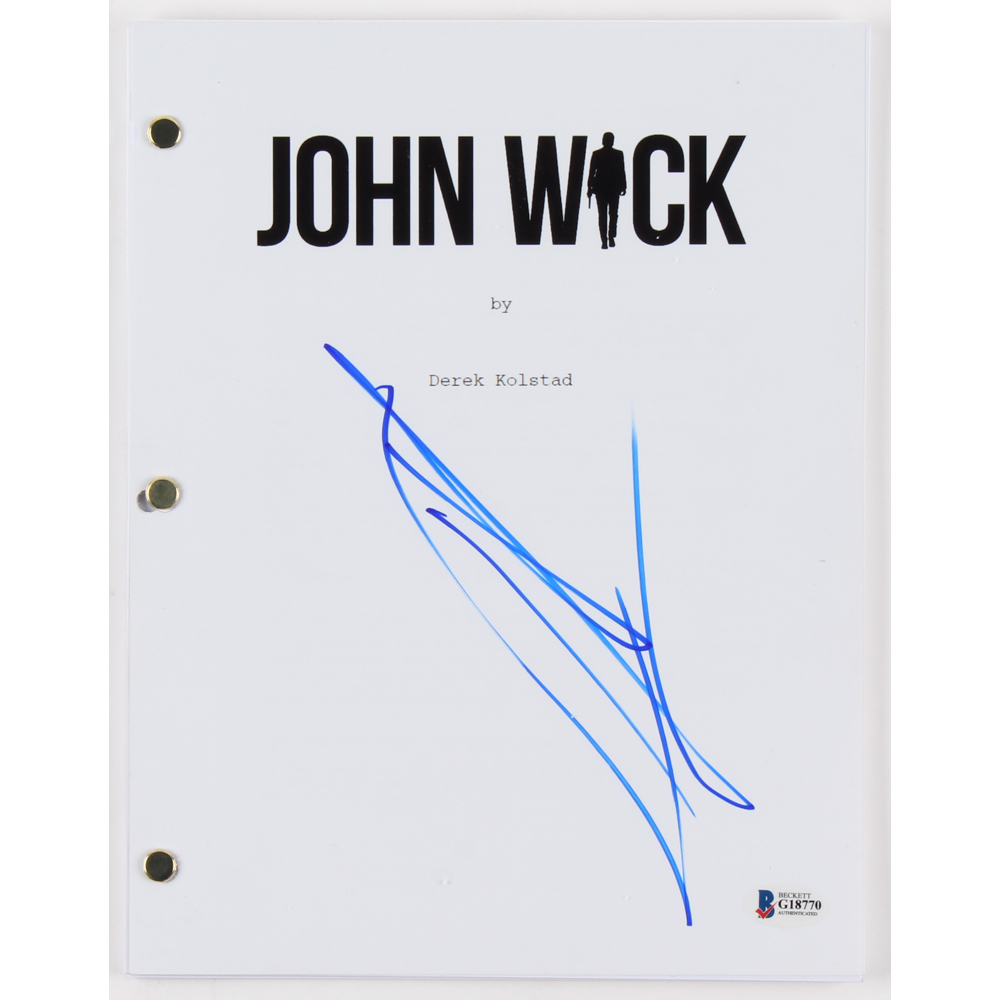 Keanu Reeves Signed "John Wick" Full Movie Script (Beckett COA ...