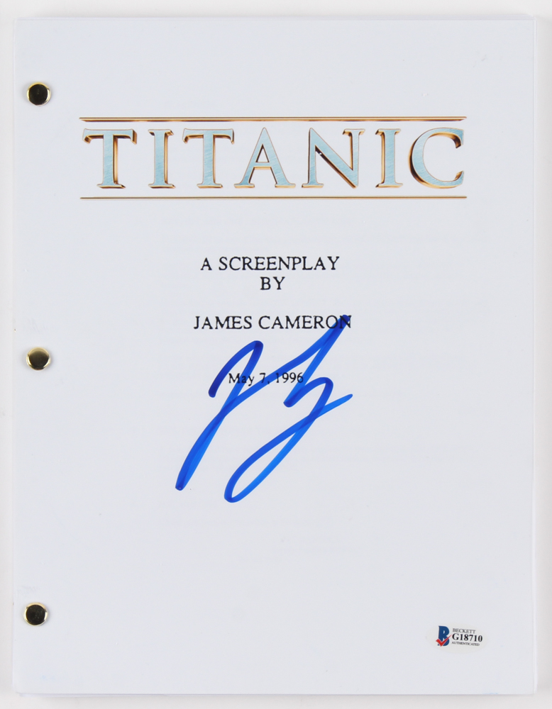 Leonardo DiCaprio Signed "Titanic" Movie Script (JSA COA) | Pristine ...