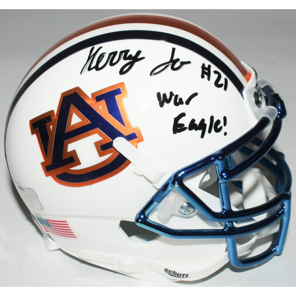 Kerryon Johnson Signed Auburn Tigers Custom Chrome Mini-Helmet ...