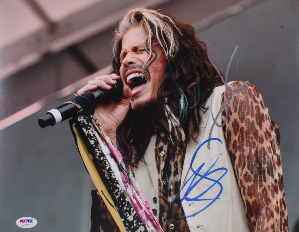 Steven Tyler Signed 11x14 Photo (PSA COA) | Pristine Auction