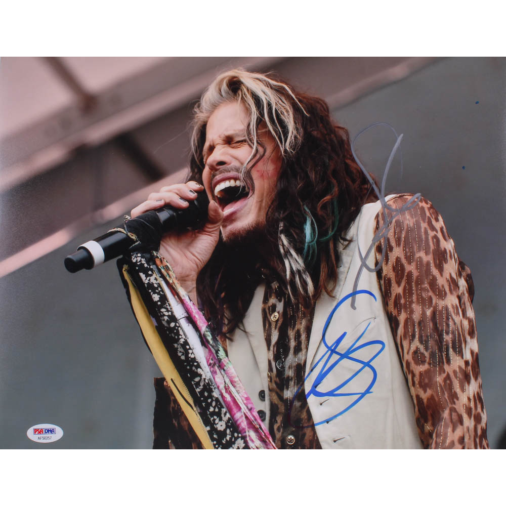 Steven Tyler Signed 11x14 Photo (PSA COA) | Pristine Auction