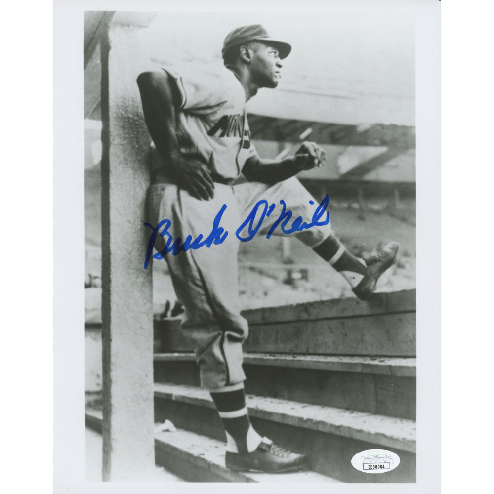 Buck O'Neil Signed Kansas City Monarchs 8x10 Photo (JSA COA) | Pristine ...