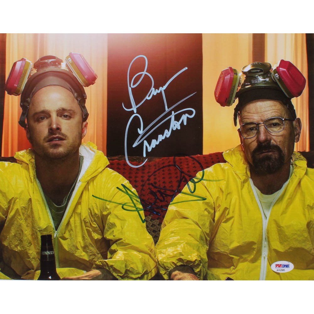 Bryan Cranston & Aaron Paul Signed "Breaking Bad" 11x14 Photo (PSA COA ...