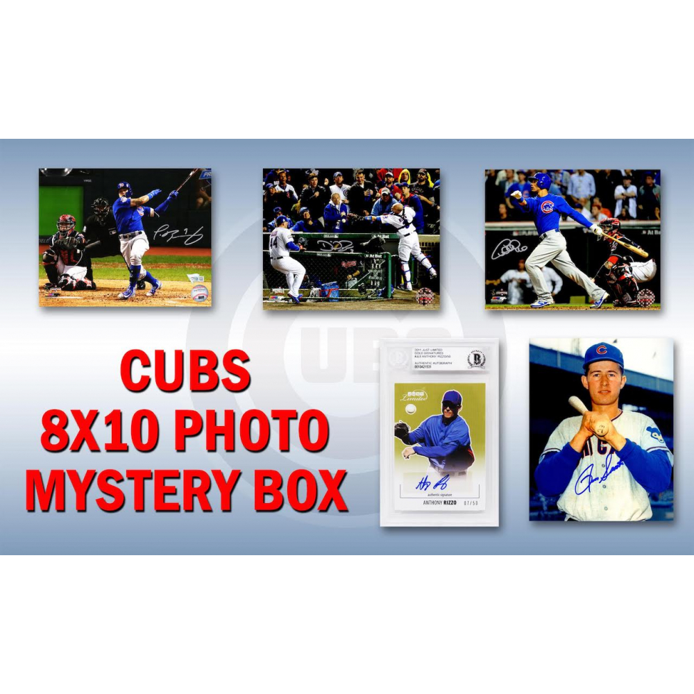 Chicago Cubs Signed Mystery Box 8x10 Photo - 2016 World Champions ...
