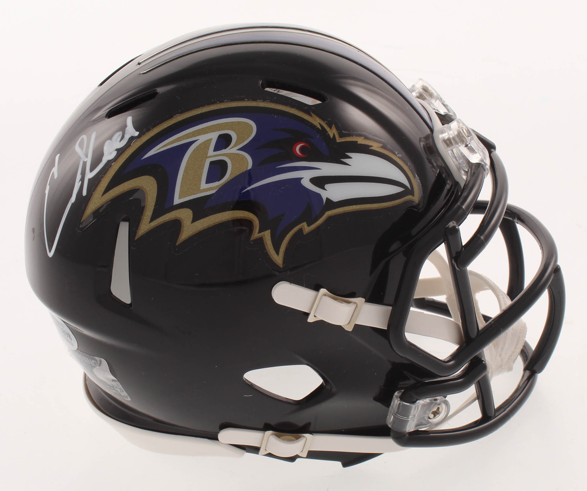 Ed Reed Signed Baltimore Ravens Speed Mini Helmet (Beckett COA ...