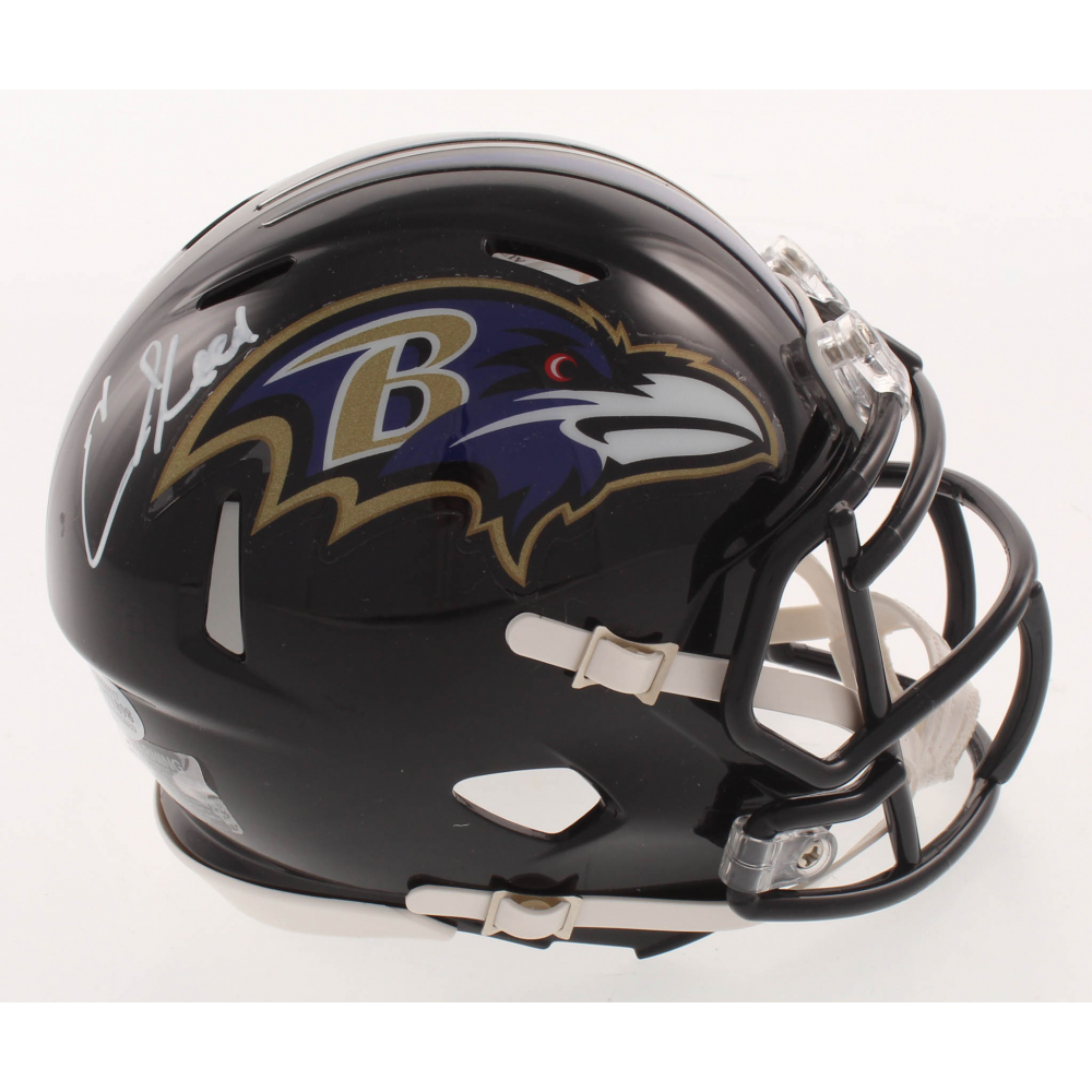 Ed Reed Signed Baltimore Ravens Speed Mini Helmet (Beckett COA ...