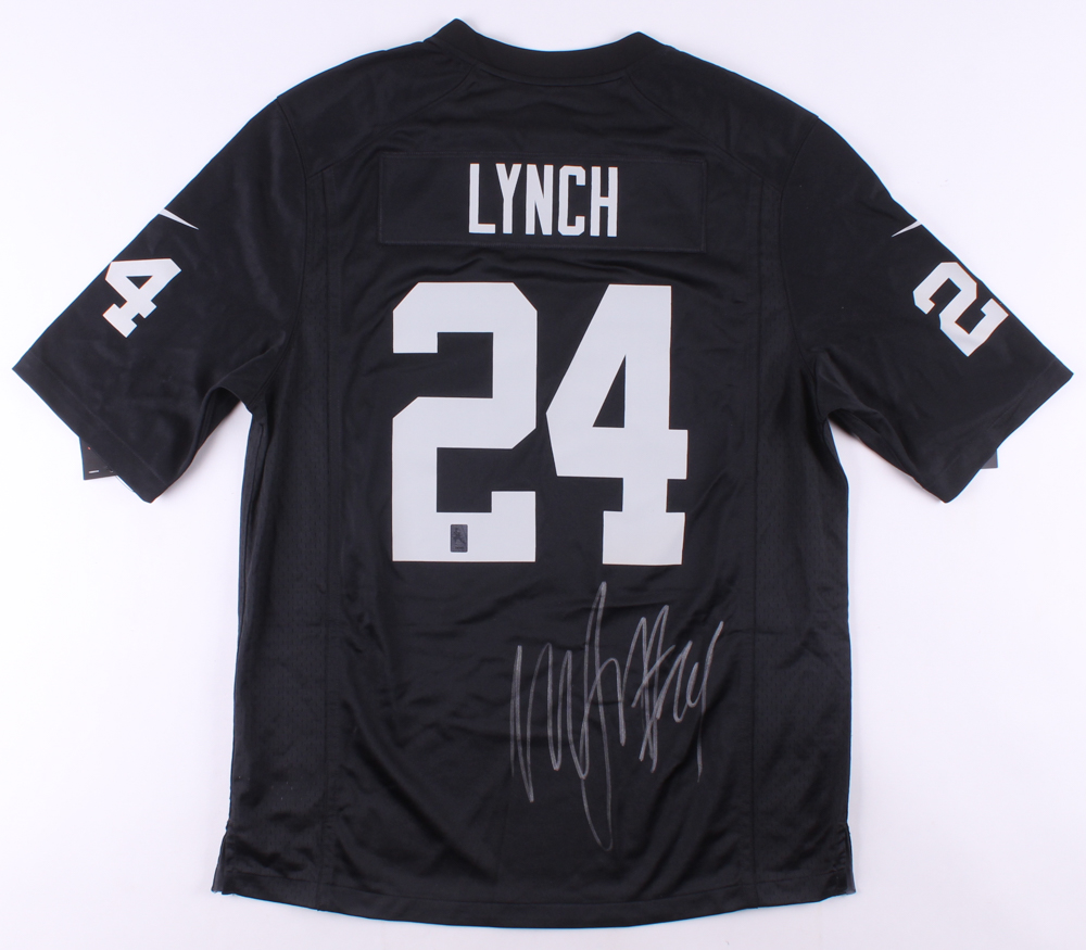 Marshawn Lynch Signed Oakland Raiders Nike Jersey (Lynch Hologram ...