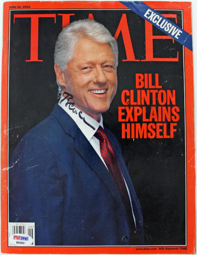 Bill Clinton Signed 2004 Time Magazine (PSA LOA) | Pristine Auction