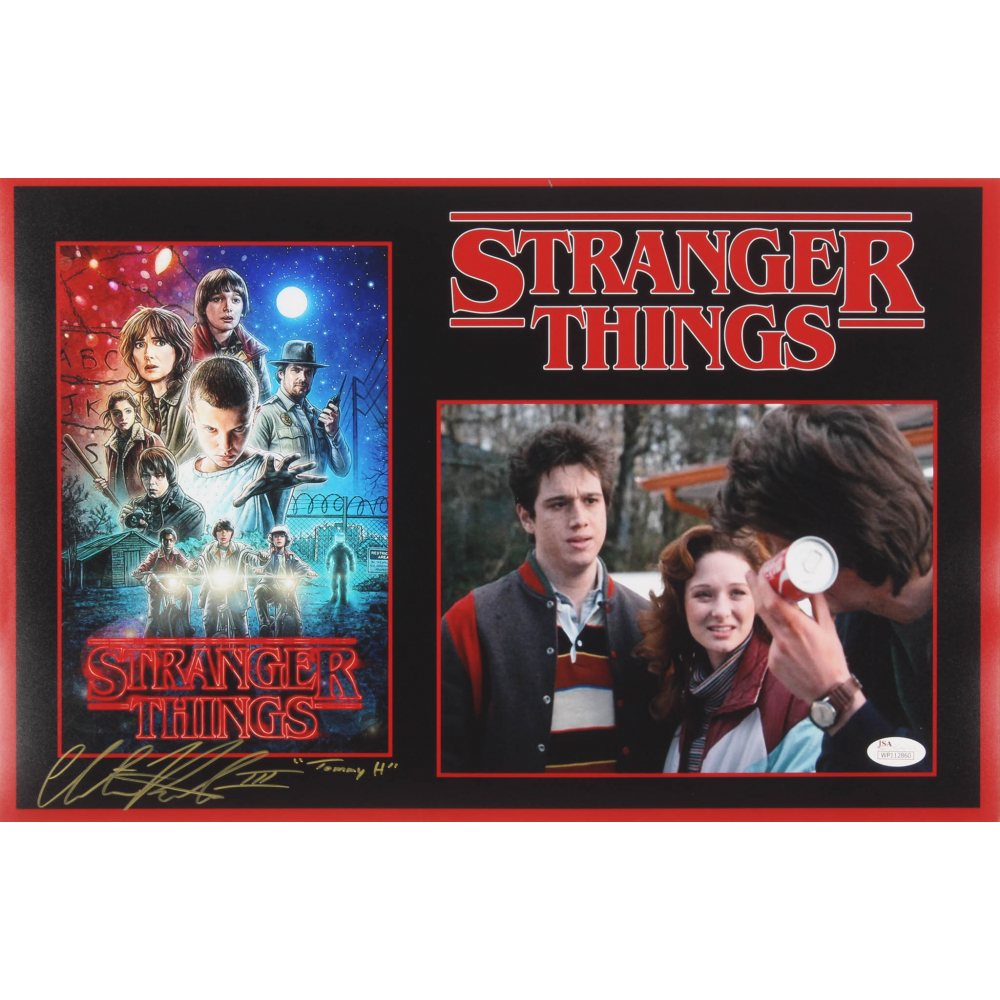 Chester Rushing Signed "Stranger Things" 11x17 Photo Inscribed "Tommy H ...