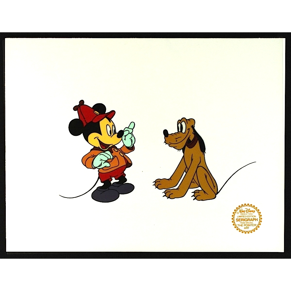 Mickey Mouse & Pluto Walt Disney "The Pointer Art" Limited Edition ...