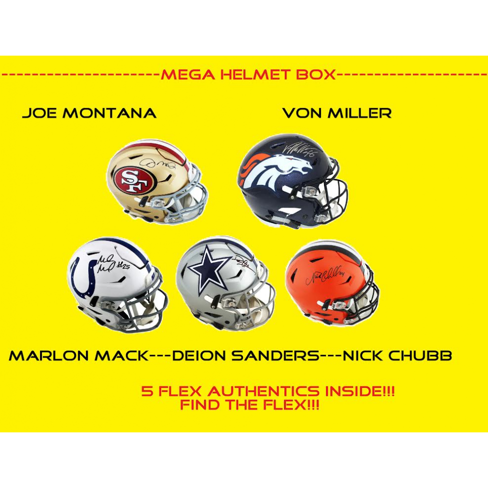 WSD "Mega Helmet Box" Full-Size Helmet Mystery Box - Autographed ...