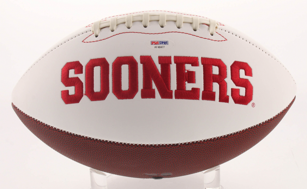 Lincoln Riley Signed Oklahoma Sooners Logo Football (PSA COA ...