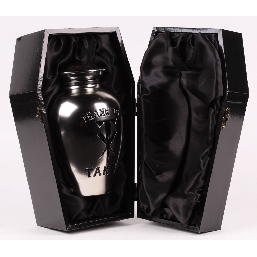 The Undertaker Signed "Thank You Taker" Commemorative Urn with Carrier ...