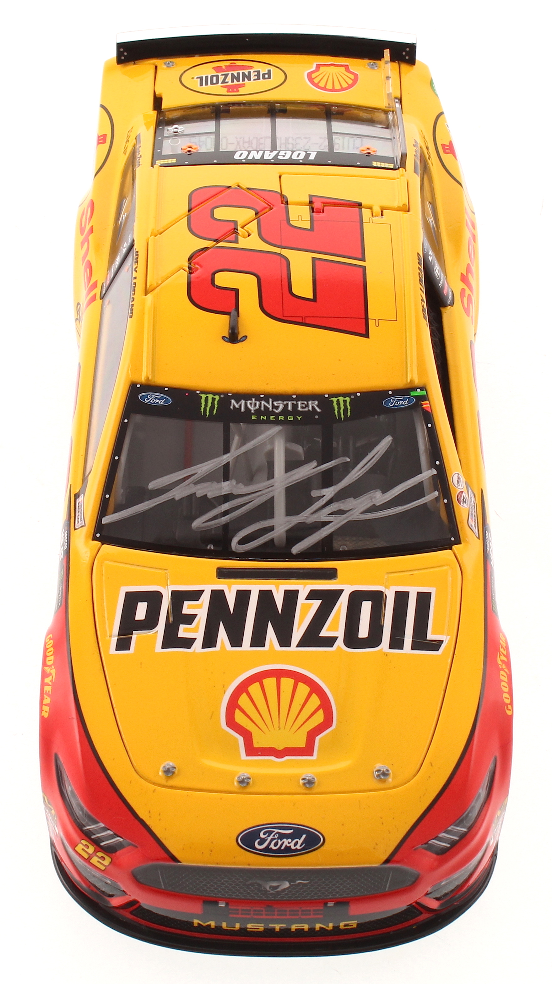Joey Logano Signed 2019 NASCAR #22 Pennzoil - Shell - Gander RV Duel #2 ...