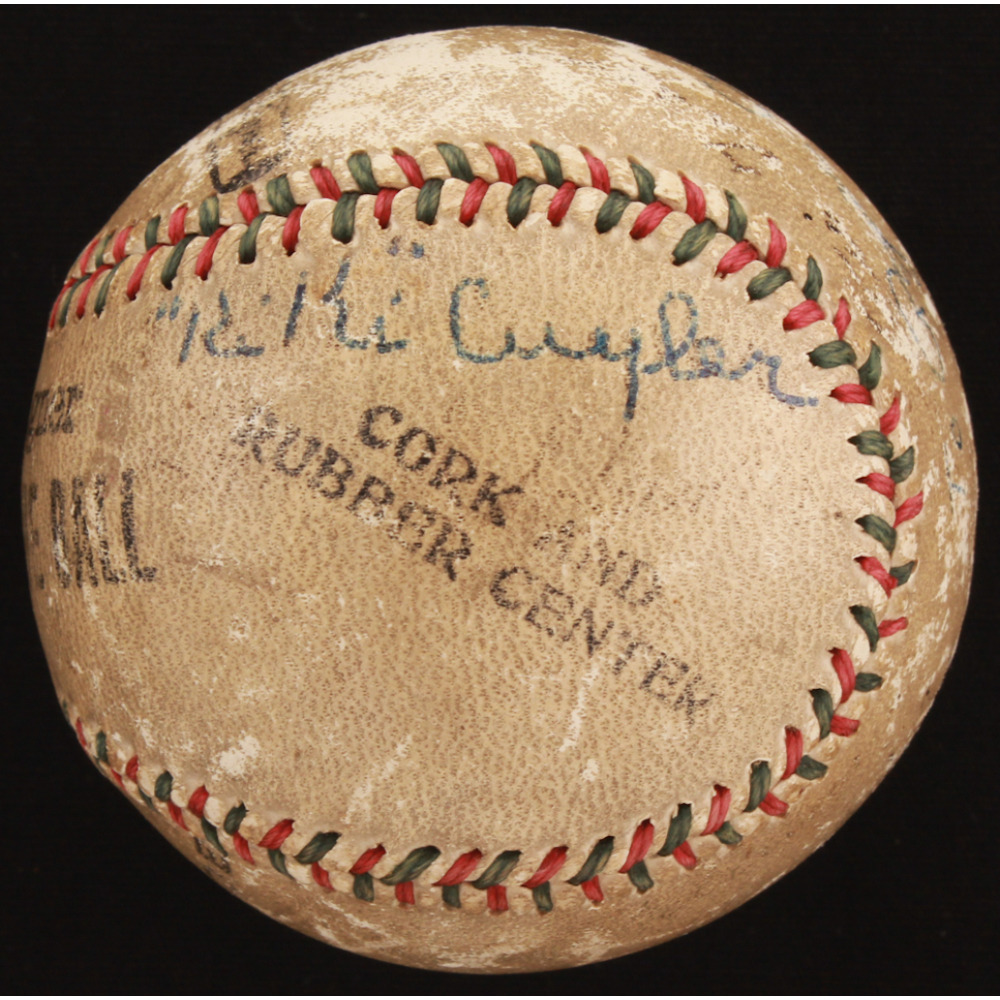 OL Baseball Signed by (5) with Honus Wagner, Kiki Cuyler, Lee Meadows ...