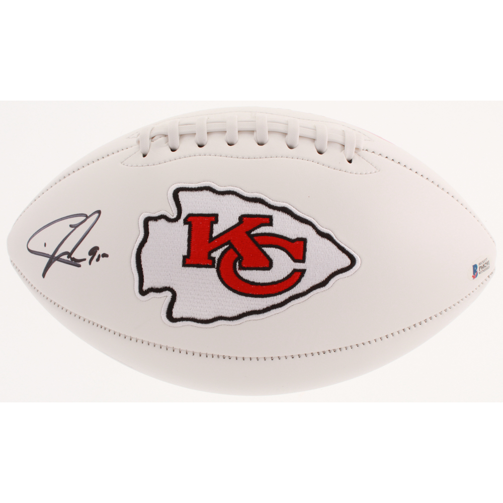 Chris Jones Signed Kansas City Chiefs Logo Football (Beckett COA ...