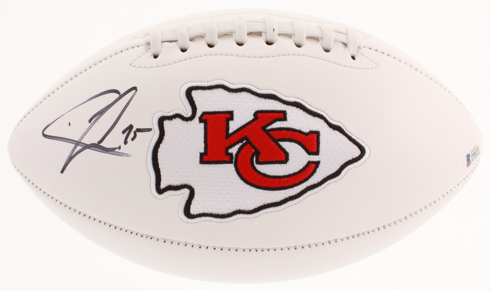 Chris Jones Signed Kansas City Chiefs Logo Football (Beckett COA ...