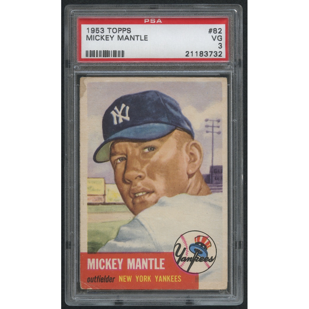 1953 Topps #82 Mickey Mantle (PSA 3) | Pristine Auction