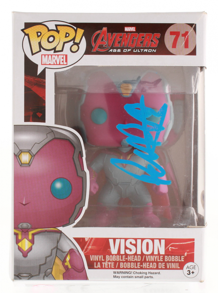 Paul Bettany Signed "Avengers: Age of Ultron" Vision #71 Funko Pop ...