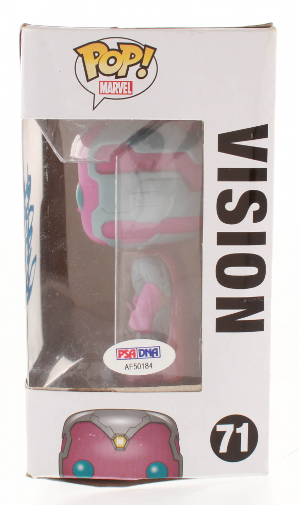 Paul Bettany Signed "Avengers: Age of Ultron" Vision #71 Funko Pop ...