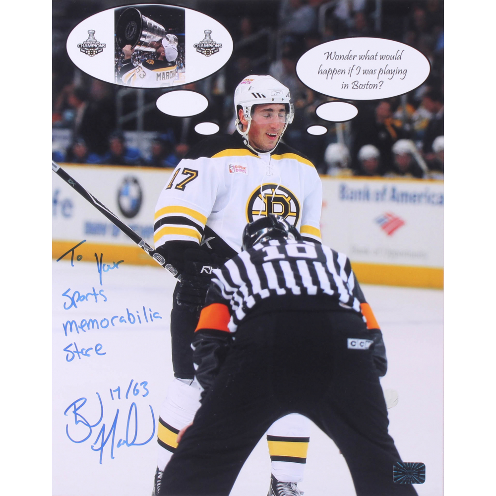 Brad Marchand Signed Boston Bruins 11x14 Photo Inscribed "To Your ...