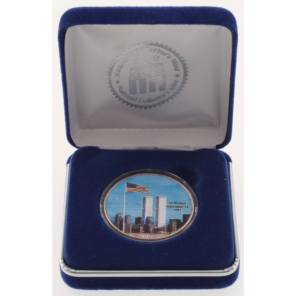 2001 American Eagle Silver "9 /11 Commemorative" Colorized Dollar $1 ...